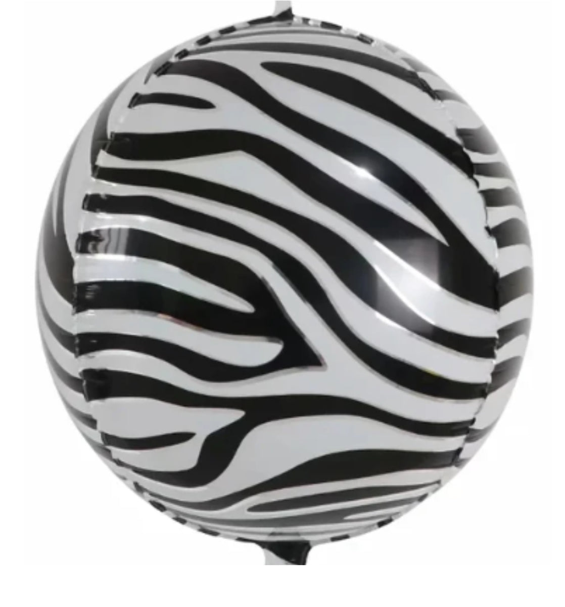 Globos Metalizados Redondo 4D 22" Cebra – Bombatex