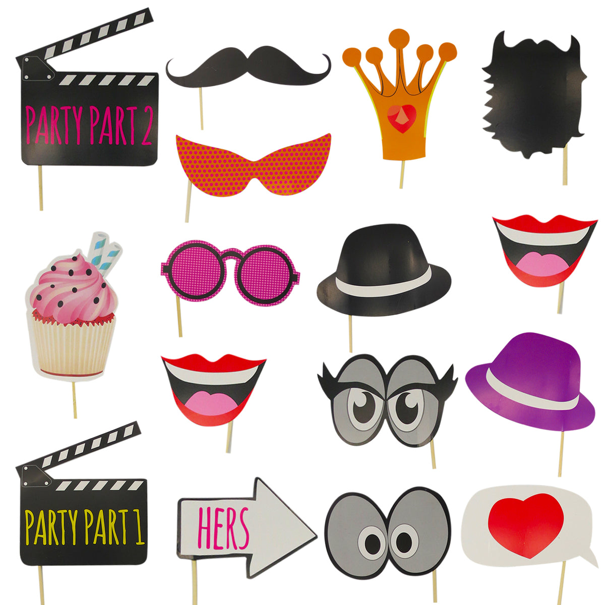 Photo Props-Acesoriso para Selfies Fiesta Party Part – Bombatex