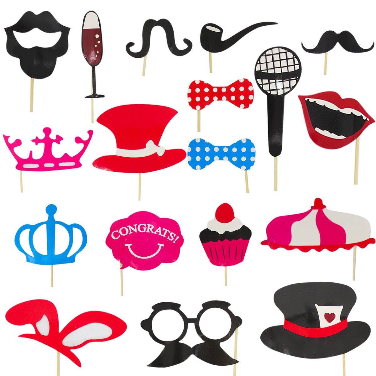 Photo Props-Acesoriso para Selfies Fiesta Celebracion – Bombatex