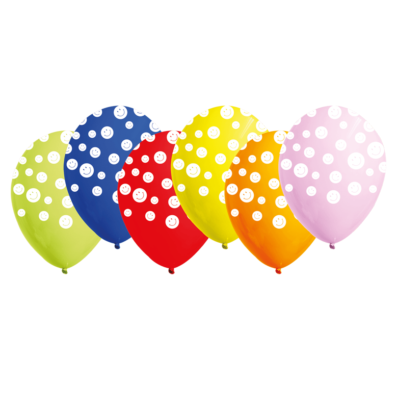 Globos Látex Biodegradables Corrientes 360° Surtidos Puntos R12x12 ...
