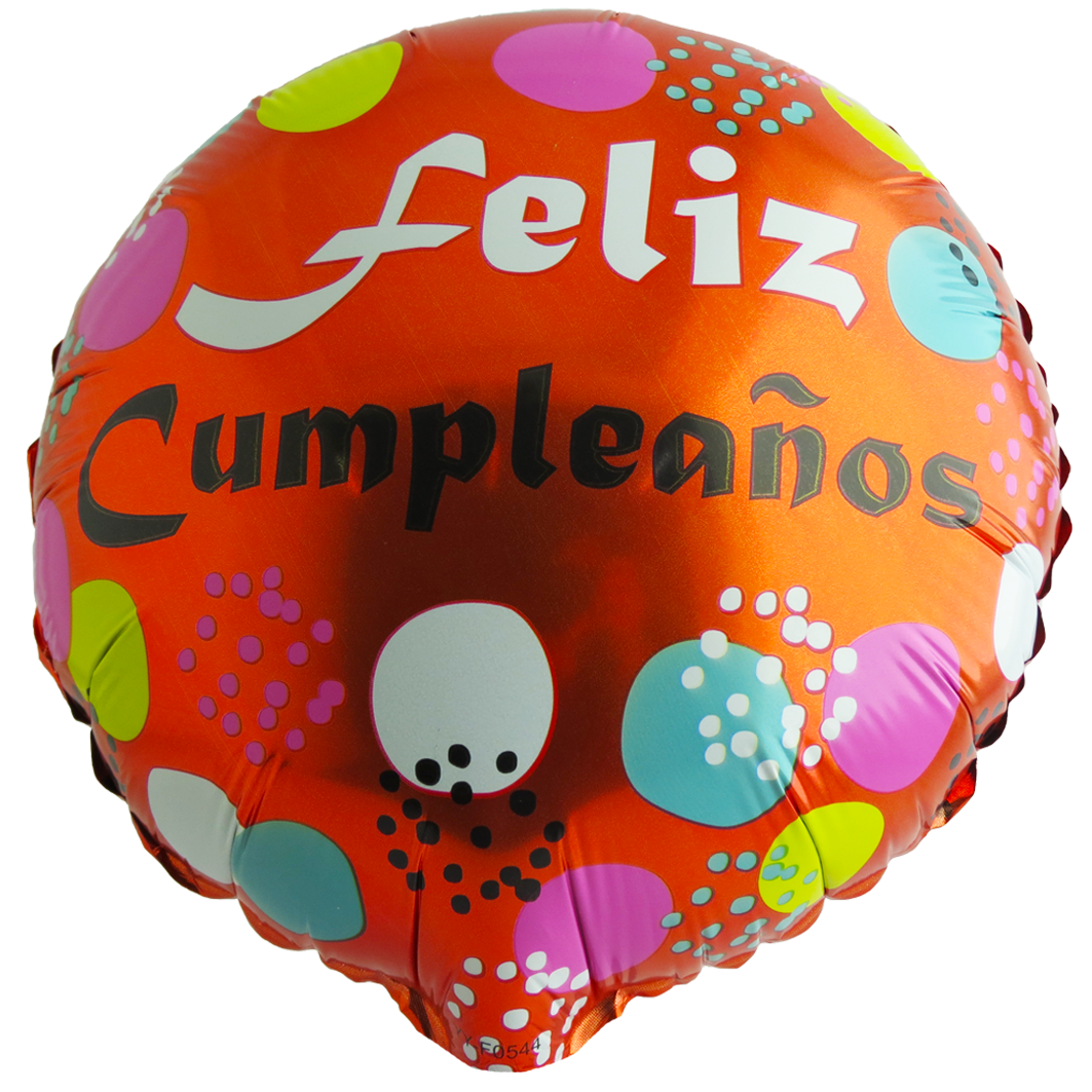 Globos Metalizados Feliz Cumpleaños 10" Círculo – Bombatex