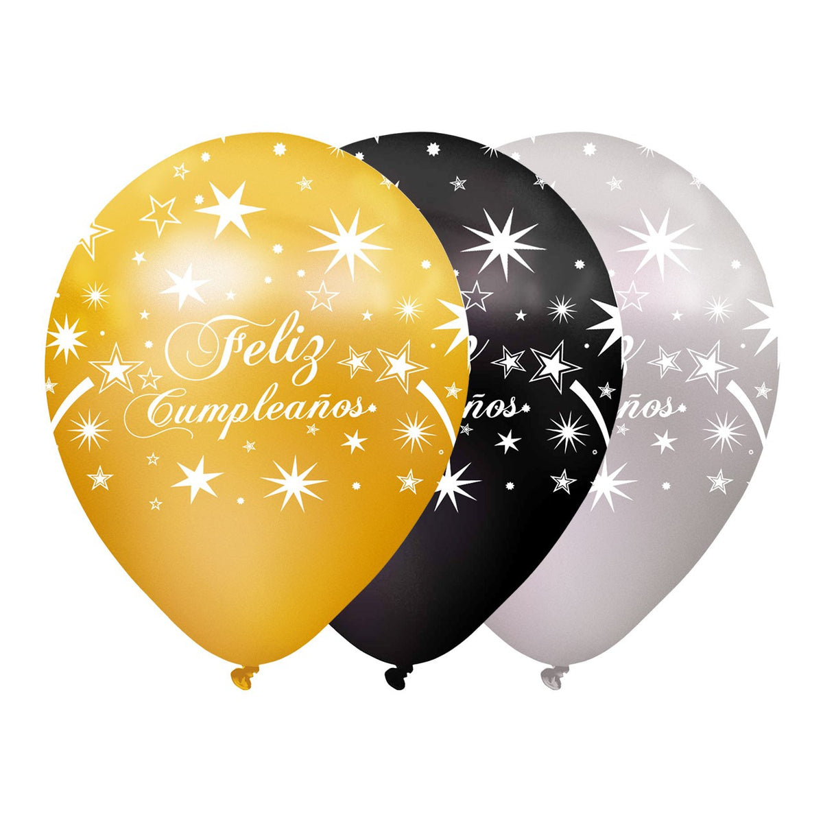 Globos Látex Biodegradables Satinados 360° Feliz Cumpleaños Surtido R1 ...
